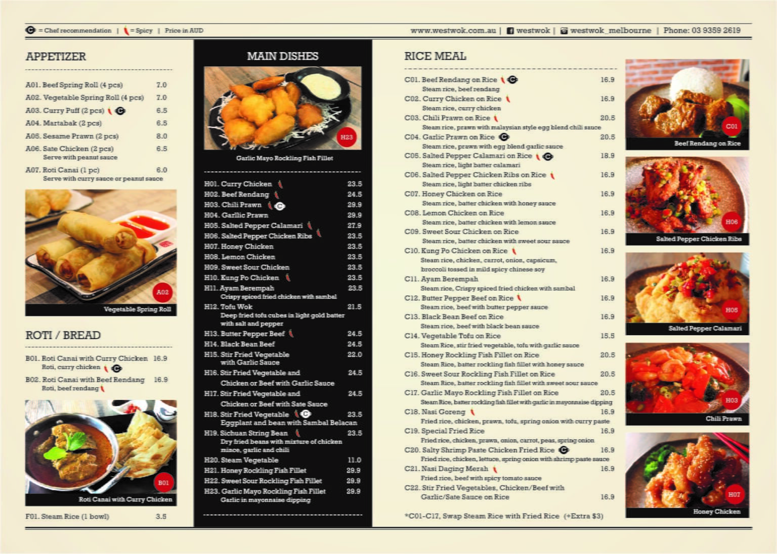 Menu – Westwok